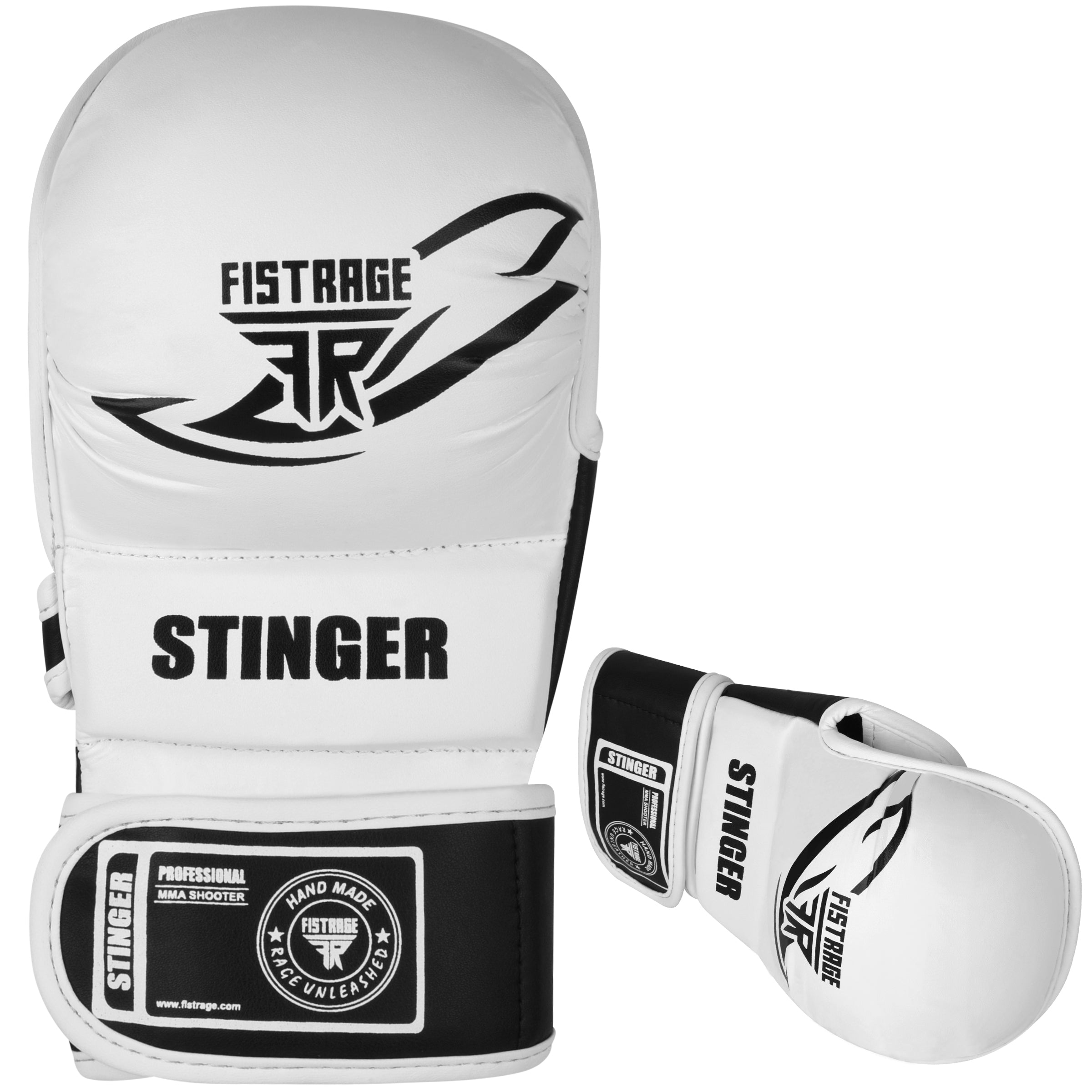 STINGER MMA SHOOTER MITT Gloves - White/Black